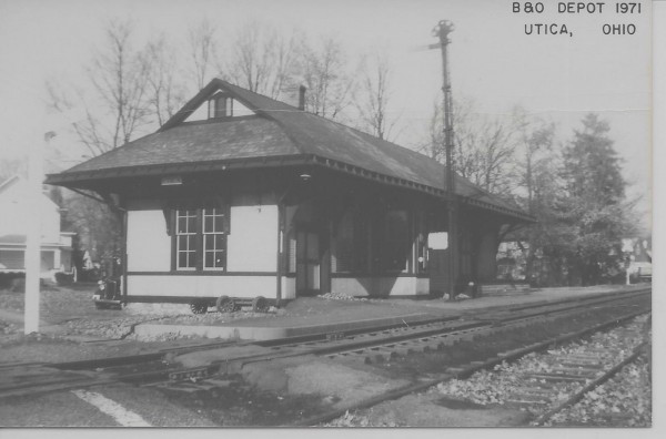 Utica Ohio 1971 Baltimore & Ohio train depot real photo pc (Z9713 ...