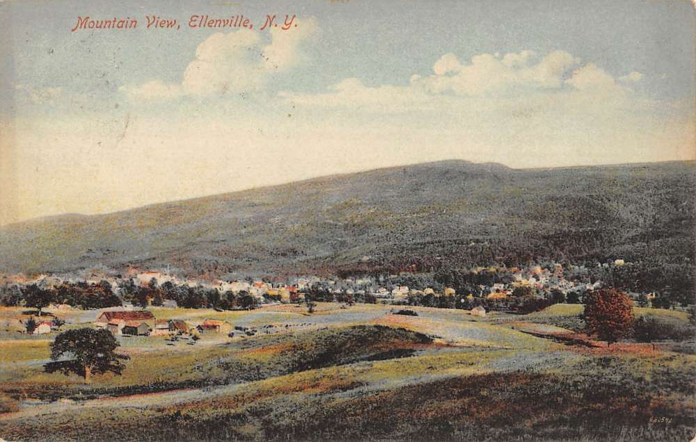 Ellenville New York Birdseye View Of City Antique Postcard K68643 Mary L Martin Ltd Postcards
