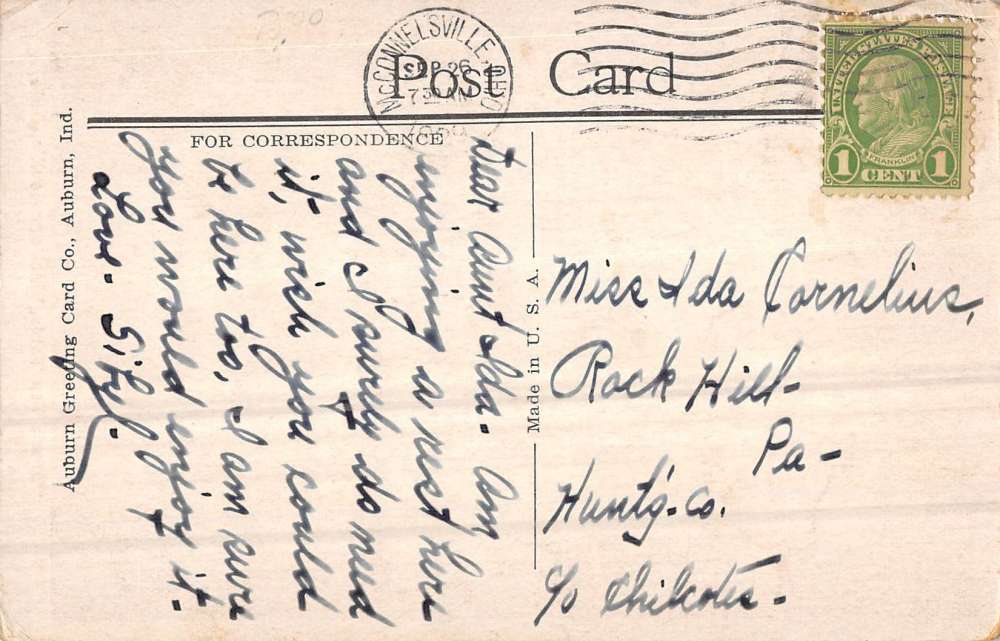 McConnelsville Ohio Devils Tea Table Rock Formation Antique Postcard ...