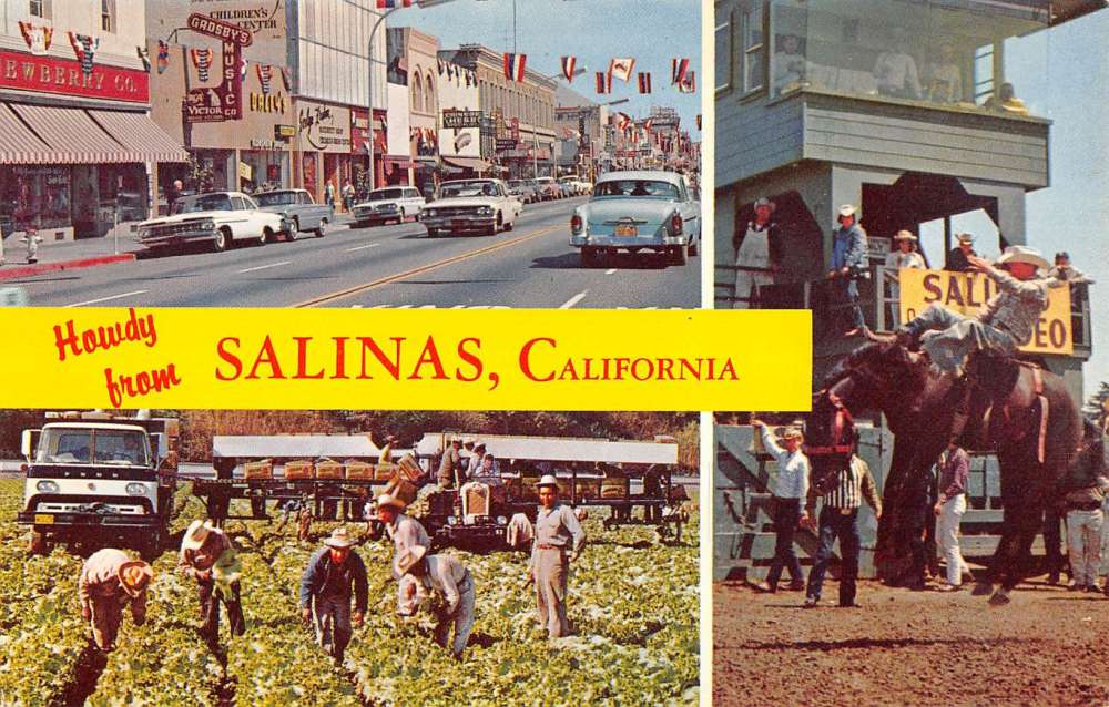 Salinas California City Scene Multiview Vintage Postcard K79824 - Mary ...