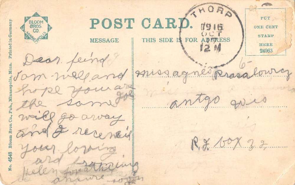 Thorp Wisconsin High School Real Photo Antique Postcard K94523 - Mary L ...