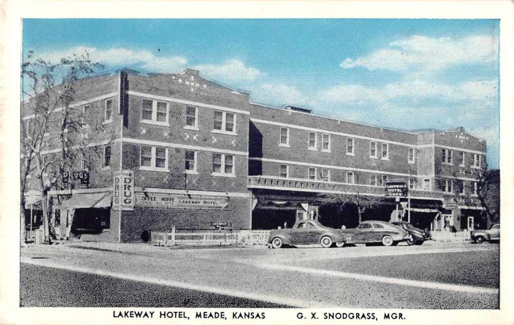 Meade Kansas Lakeway Hotel Vintage Postcard AA8455 - Mary L. Martin Ltd ...