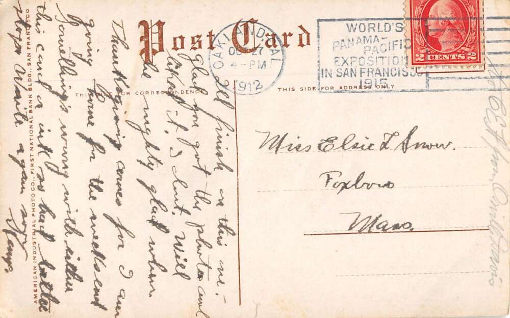 Berkeley California State University Football Monument Real Photo PC ...