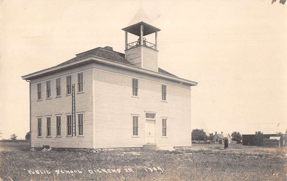 Dickens Iowa Public School Real Photo Vintage Postcard AA19606 - Mary L ...