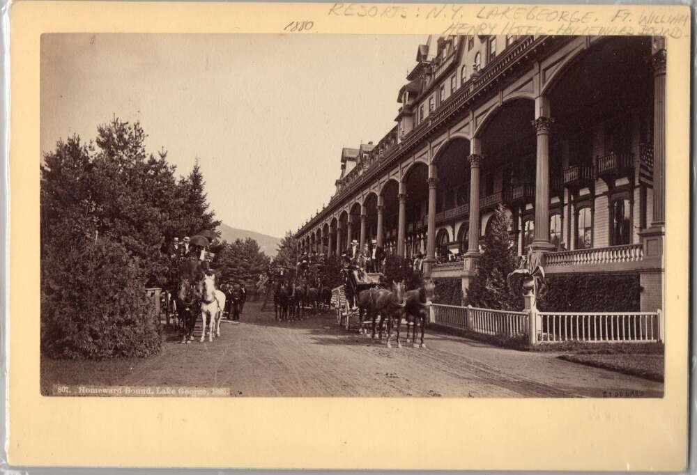 Lake George New York Fort William Hotel 1880 Stoddard Photo Vintage ...