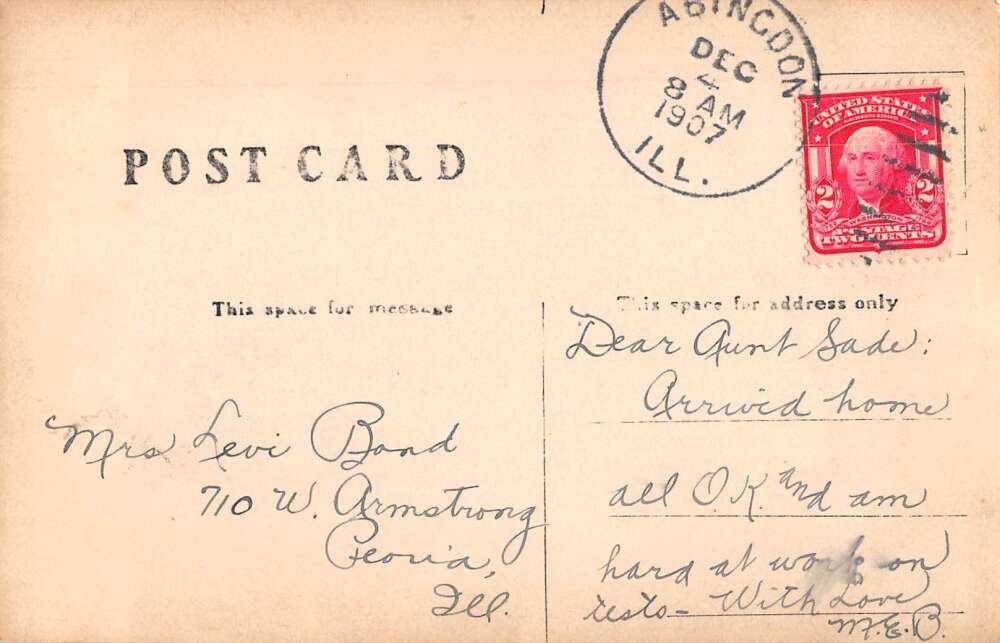 Abingdon Illinois North Main Street Real Photo Vintage Postcard AA26499 ...