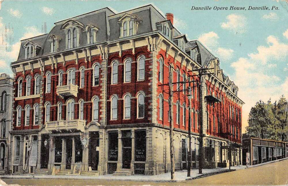 Danville Pennsylvania Danville Opera House Vintage Postcard AA32376 ... Danville Pennsylvania Danville Opera House Vintage Postcard AA32376 ...