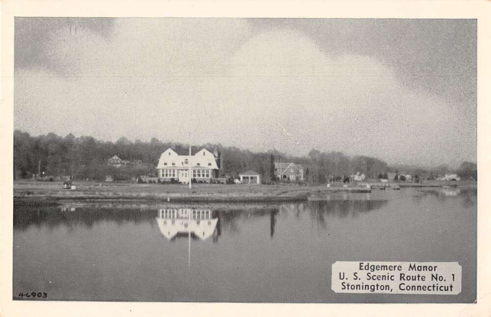 Stonington Connecticut Edgemere Manor Vintage Postcard AA35334 - Mary L ...