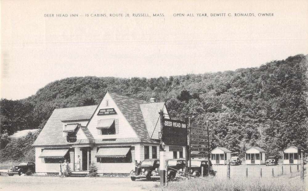 Russell Massachusetts Deer Head Inn Vintage Postcard AA37048 - Mary L ...
