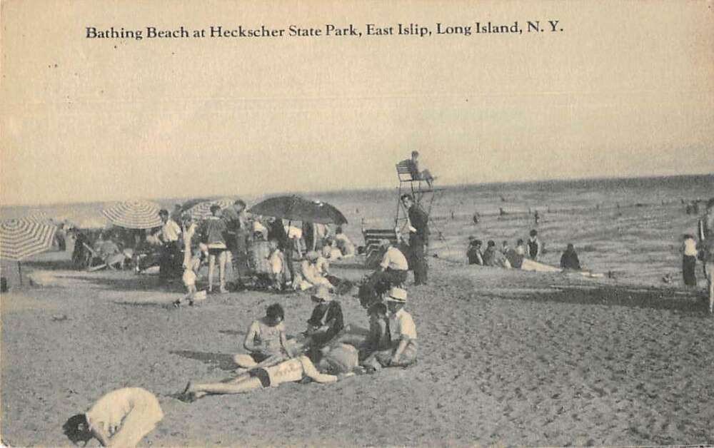 East Islip Long Island New York Heckscher State Park Bathing Beach PC ...