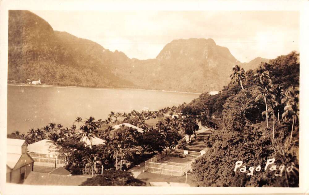 Pago Pago Samoa Birds Eye View Real Photo Vintage Postcard AA51063 ...