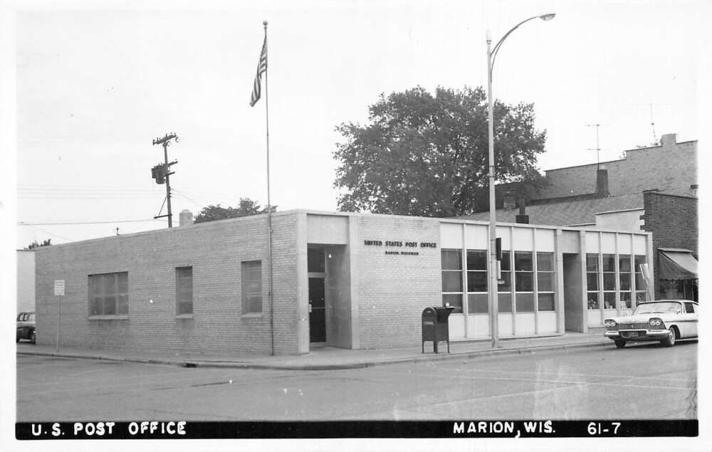 Marion Wisconsin US Post Office Real Photo Vintage Postcard AA59834 ...