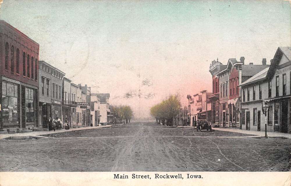 Rockwell Iowa Main Street Vintage Postcard U1363 - Mary L. Martin Ltd ...