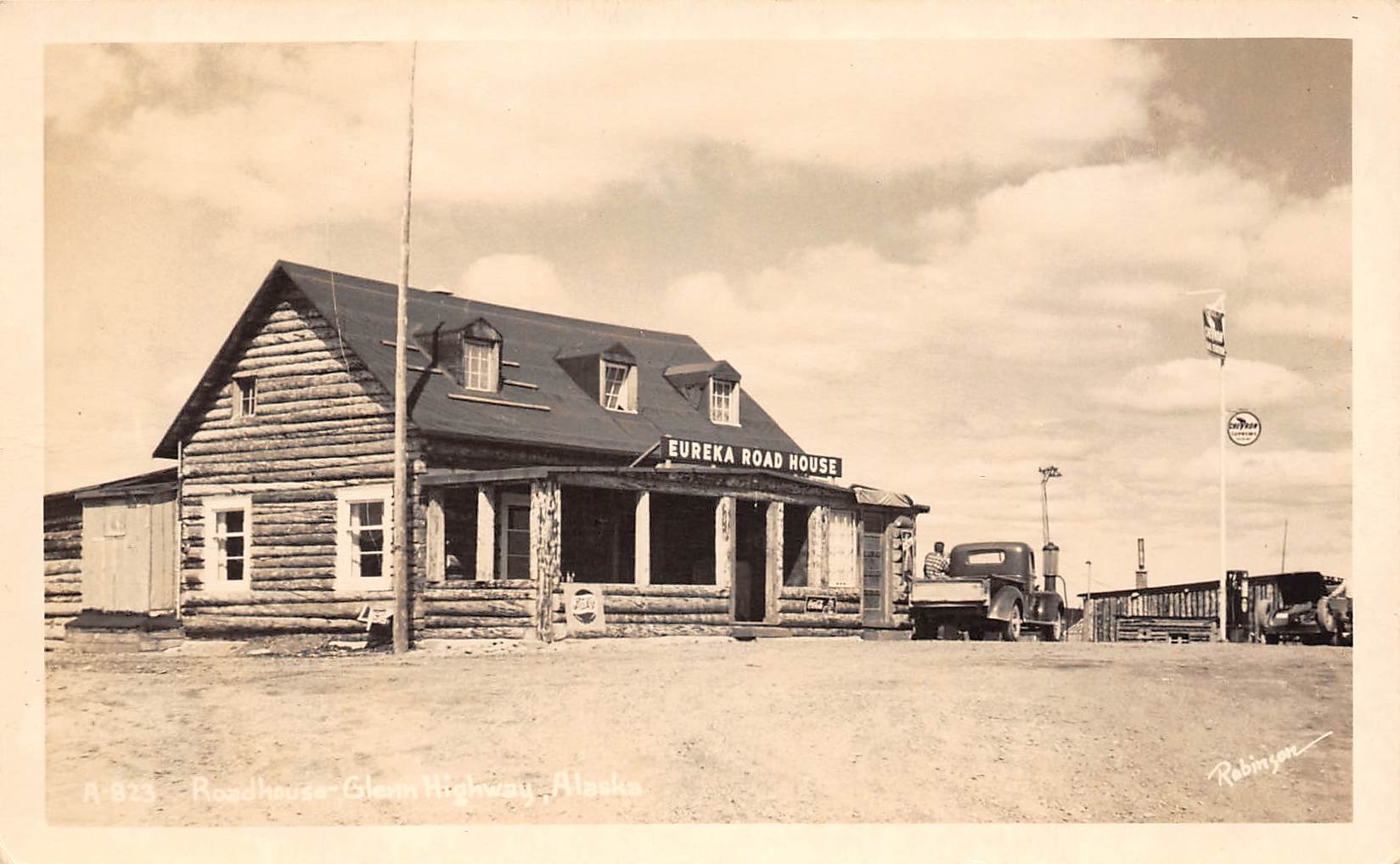 Glennallen Alaska Eureka Roadhouse, Pepsi & Coca Cola Signs, Vintage ...