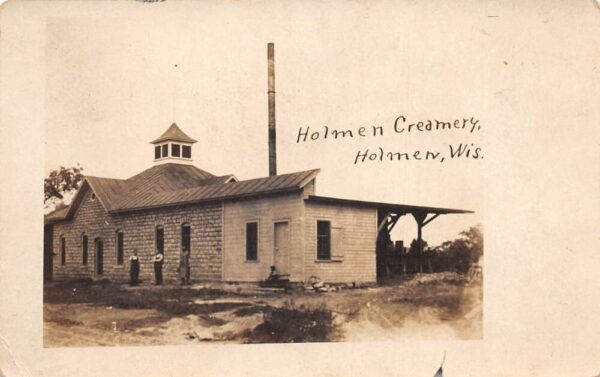 Holmen Wisconsin Holmen Creamery Real Photo Vintage Postcard AA79494 ...