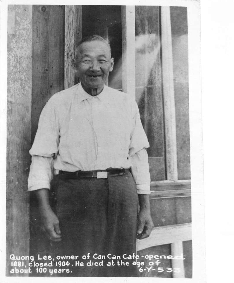Tombstone Arizona Quong Lee Gu Kee Owner of Can Can Cafe Real Photo PC ...