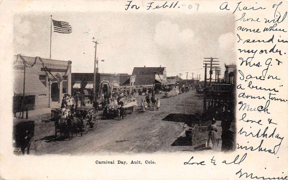 Ault Colorado Carnival Day, Undivided Back, Vintage Postcard U18010 ...