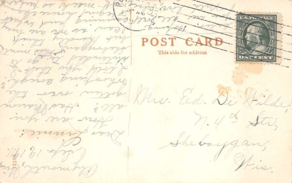 Plymouth Wisconsin Residence Street Vintage Postcard AA107513 - Mary L ...